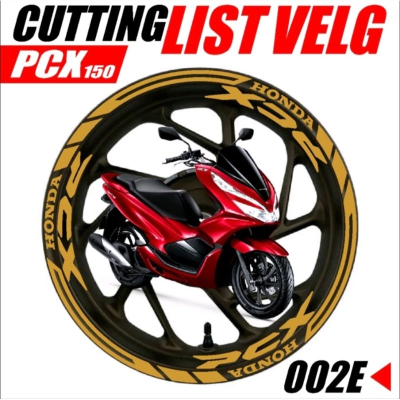 Pcx 150 Rims CUTTING LIST Sticker A SET Of Left And Right In Front Of ...