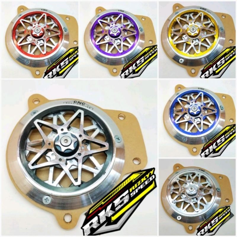 Nmax Aerox New 155 CVT Fan Cover CNC Star Motif Spiner Set Nmax Aerox ...