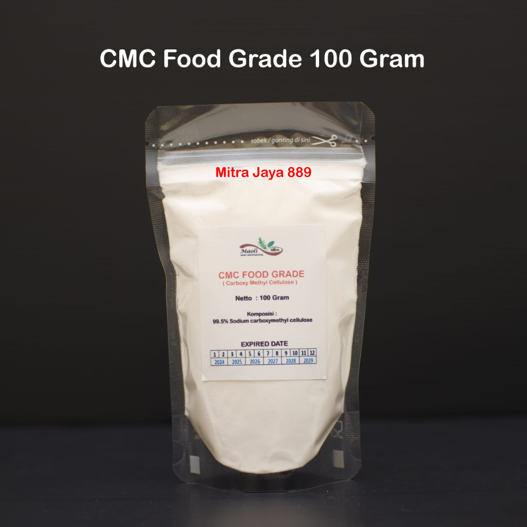 CMC Food Grade 100g / Carboxymethyl Cellulose / Karboksimetil Selulosa ...