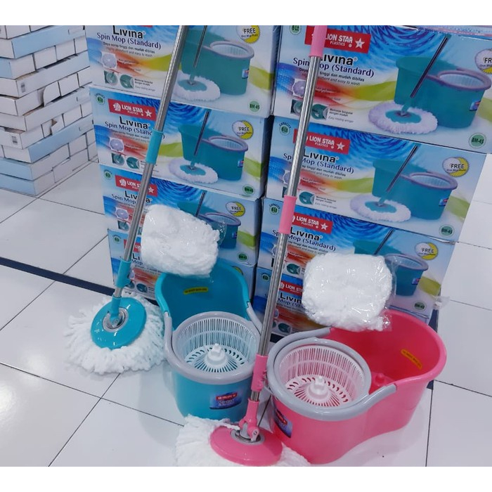 Livina BM-45 Lion Star Spin Mop / Lion Star Step Mop bm45 spinmop ...