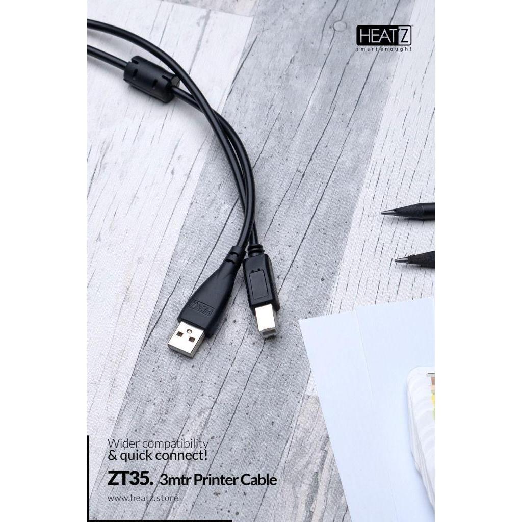 Zt35 PRINTER CABLE HEATZ 3.0 Meters (ROUND) | Shopee Philippines
