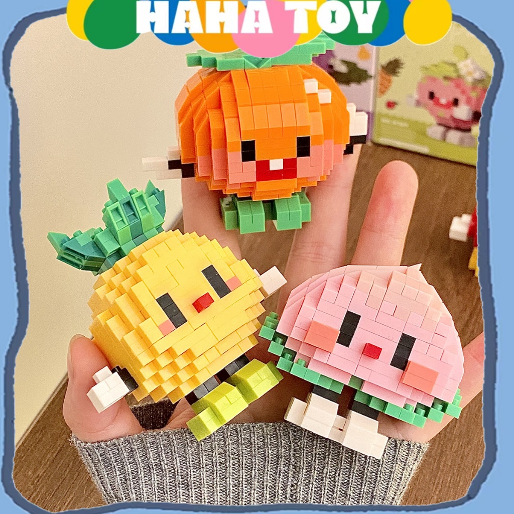 Fruit Building Bricks Toys Fruit Building Block Nano 3D Toy Blocks ...
