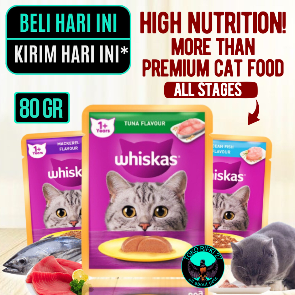 Whiskas Pouch 80gr Cat Wet Food | Shopee Philippines