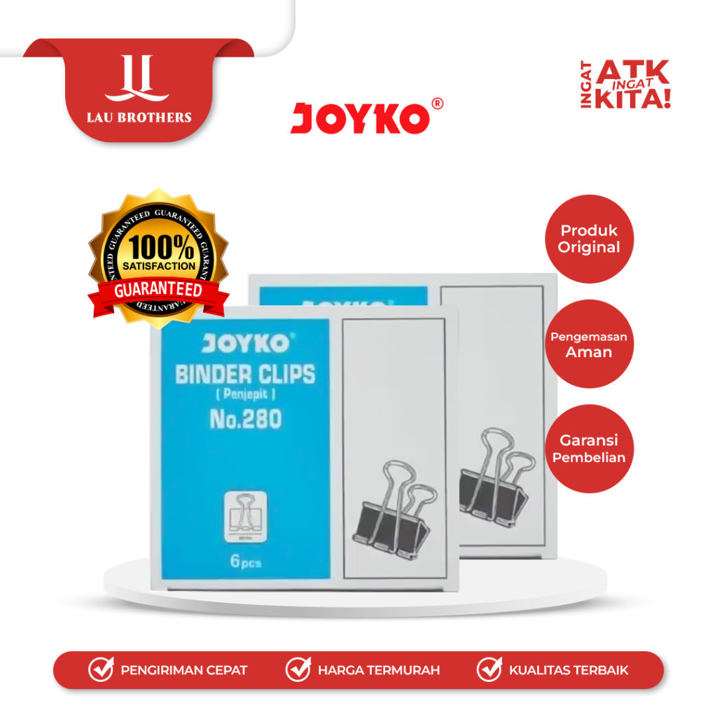 JOYKO BINDER CLIP NO.280 (1DUS) | Shopee Philippines