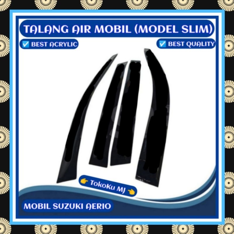 AERIO CAR WATER GUTTER (SLIM MODEL) | Shopee Philippines