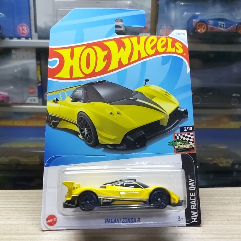 Hot WHEELS PAGANI ZONDA R YELLOW 2024 | Shopee Philippines