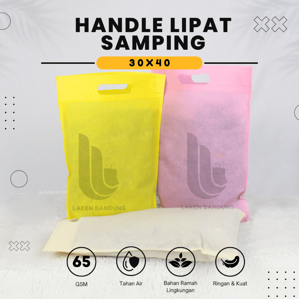 Oval 65GSM Oval Spunbond Bag Size 30x40 Laken Goodie Bag Economical ...