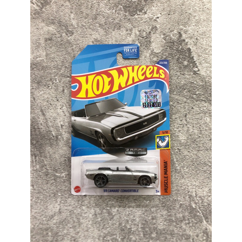 Hot Wheels '69 Camaro Convertible Zamac Factory Sealed FS (Muscle Mania ...