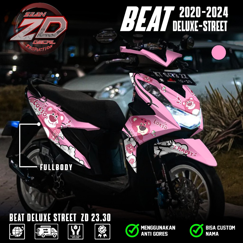 Newest Decal Sticker Honda Beat DELUXE STREET 2020 2021 2022 2023 Full ...