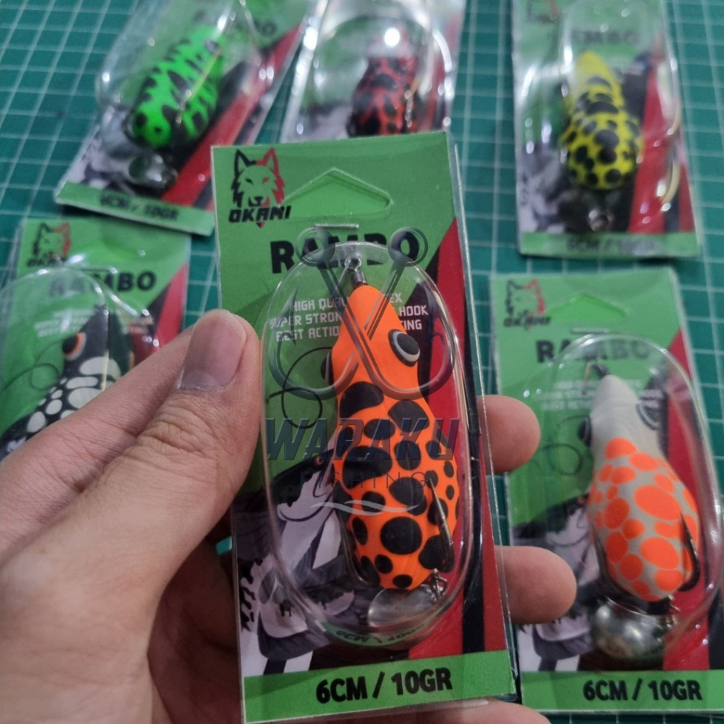 Okami RAMBO Soft Frog Latex Bait Casting Thick Soft - Jumbo Size ...
