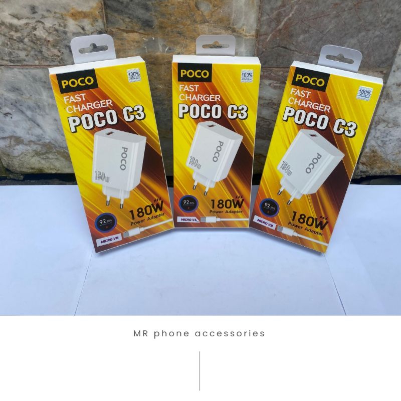 Redmi POCO C3 Charger - Fast Charging - XIAOMI - Usb-A Type A To micro ...