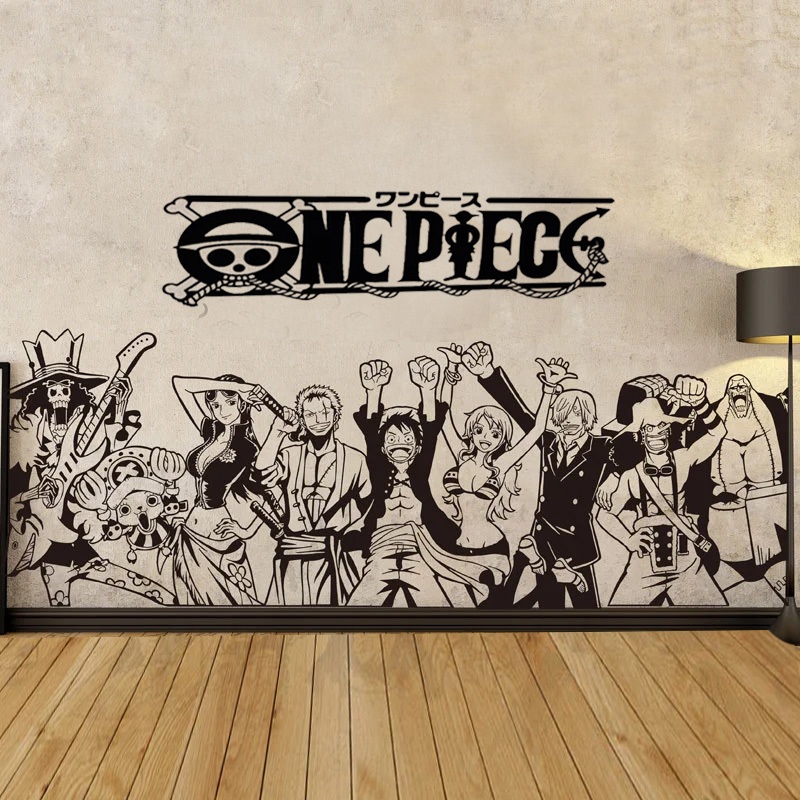 METHOD RD037 60X90 STICKER ANIME ONE PIECE N NAKAMA I WALLSTICKER WAL ...