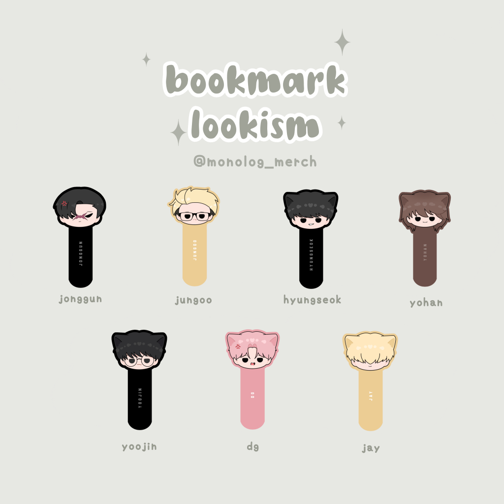 Hyneko bookmark webtoon lookism | Shopee Philippines
