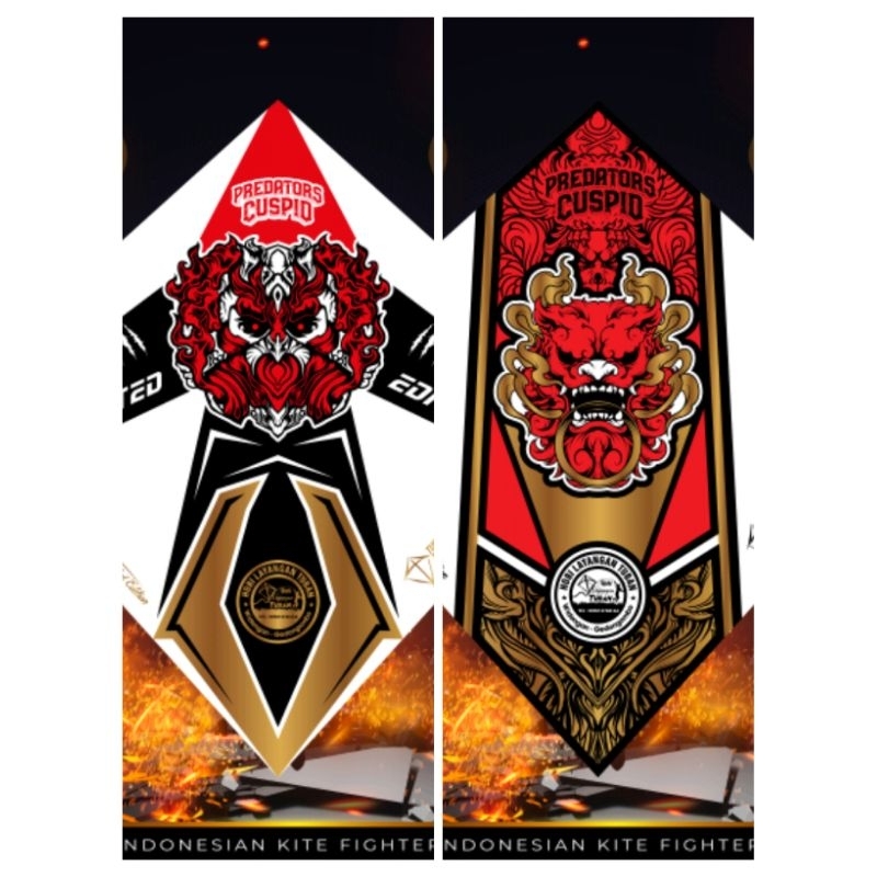 10 Pcs SPECIAL ORDER Sukhoi Super Predators Cuspid Kites Full Bamboo ...