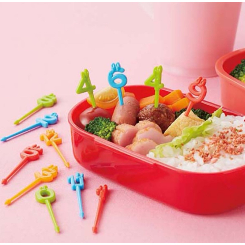 Bento Picks / Number Bento Forks / Foodpicks / Number Pick / Foodpick ...