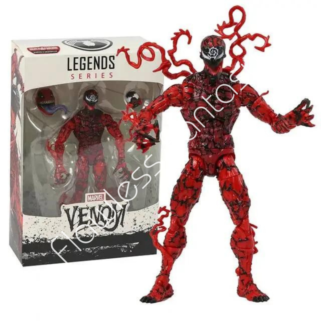 Marvel Legends Super Villian Anti Hero Red Venom Carnage Symbiote ...