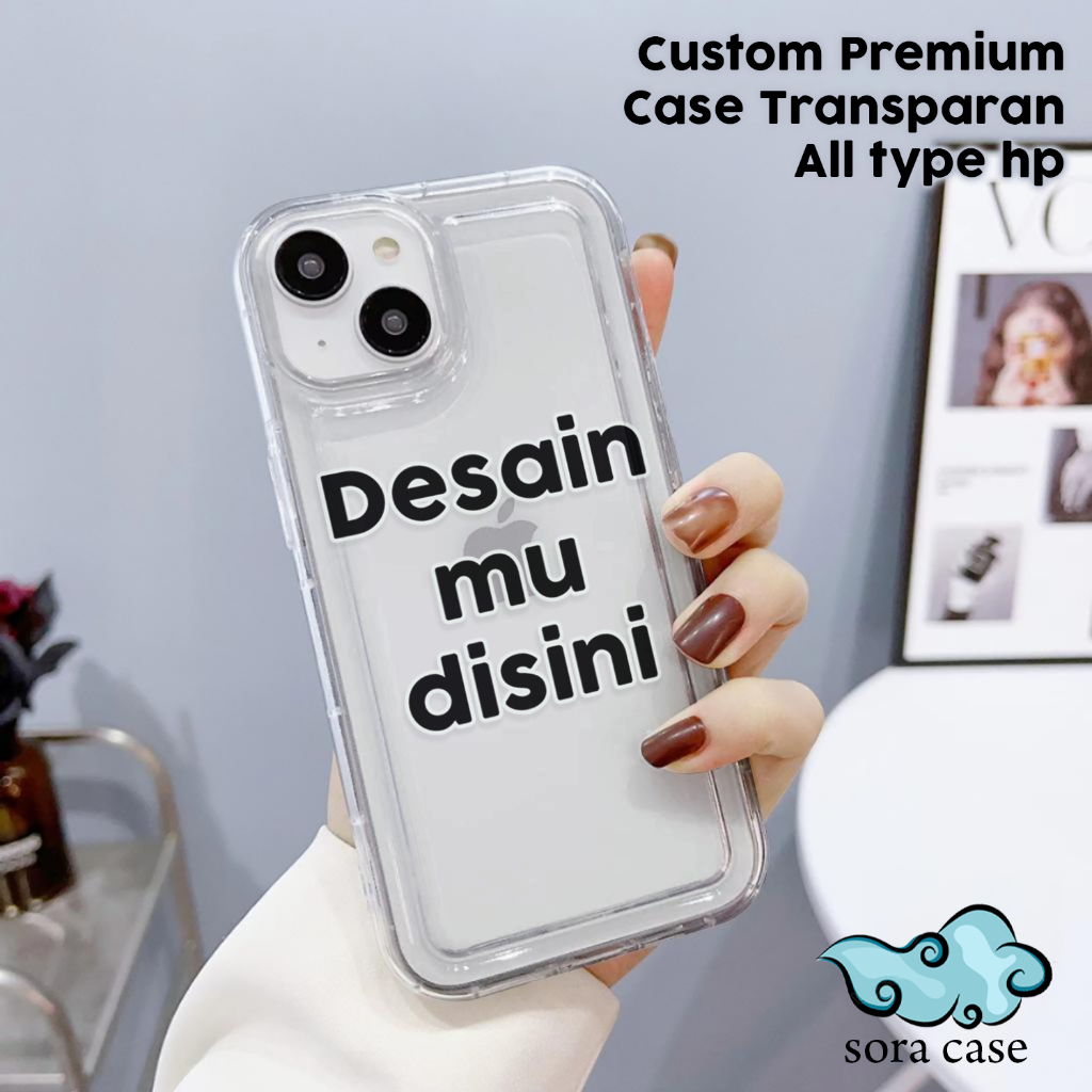HP Custom Premium Clear Transparent Case, Free Design, Logo, Name ...