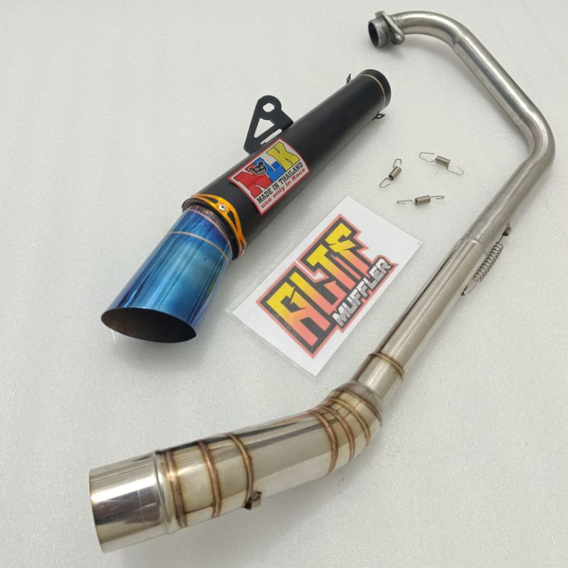 Nlk Exhaust power open elbow pipe euro 125 150 vperman raider 150 bajaj ...