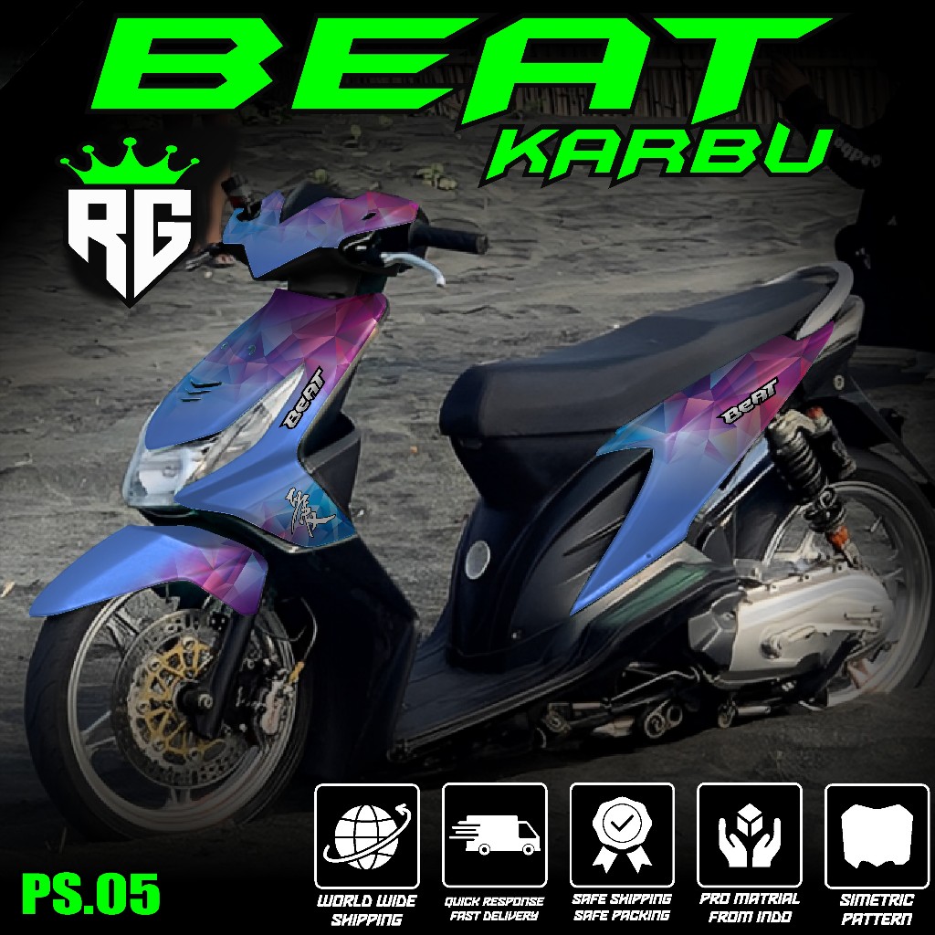 Sticker Decal Full Body Motorcycle Honda Beat 2008 2009 2010 2011 2012 ...