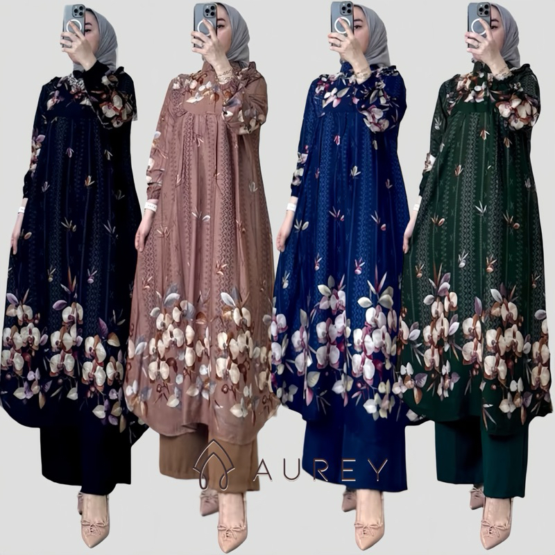 Aurey - Latest Women's Tunic Suits/Delisha rayon long Tunic Sets For ...