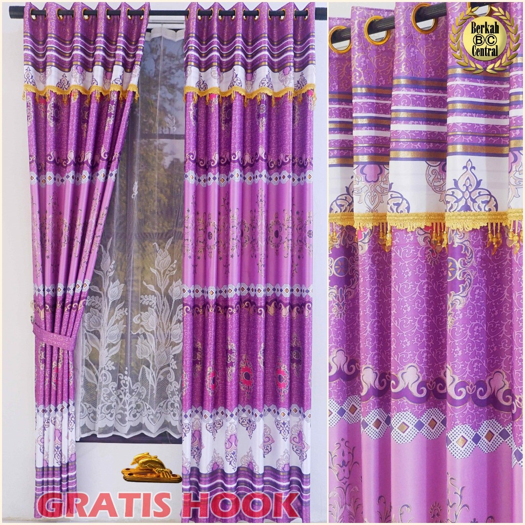 Living Room Door Window Curtains Luxury Sticky Bangs Model Length 230cm ...