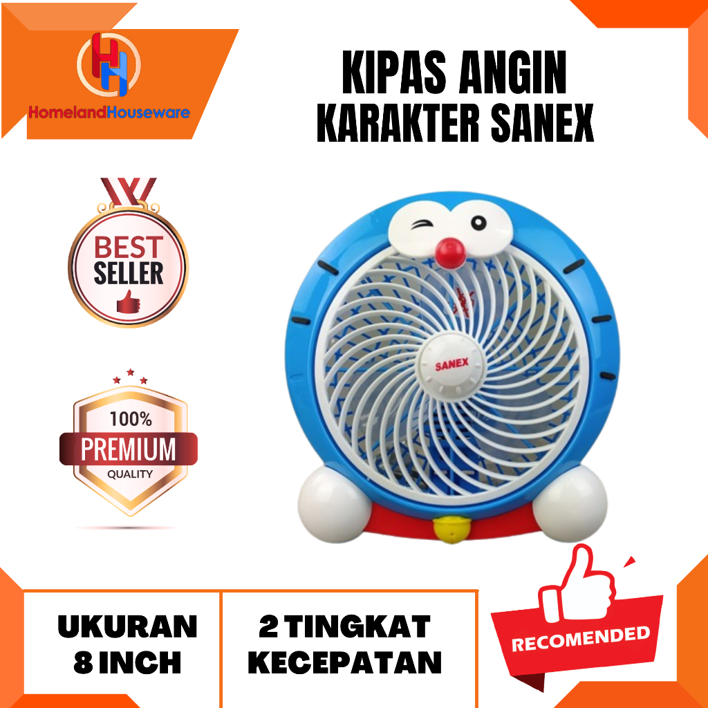 READY TO SEND-READY MADIUN/DORA SANEX CHARACTER WIND FAN/DORAEMON TABLE ...