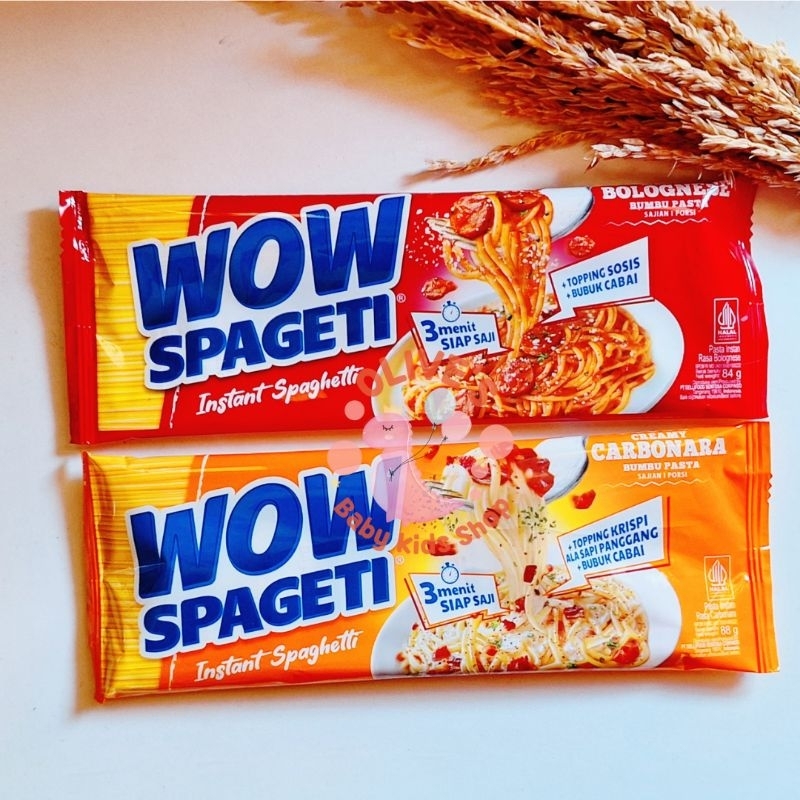 Wow Spaghetti Creamy Carbonara Bolognese | Instant Spaghetti 1 Pack | Shopee Philippines