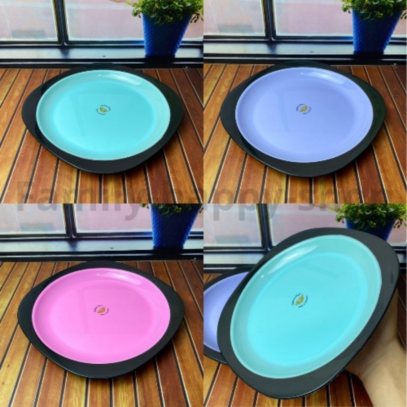 4pcs/1 Dozen 9inch Plastic Box Plates, 3-color Box Plates | Shopee ...