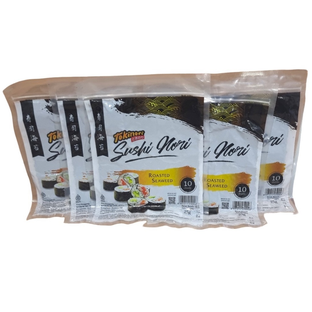 Nori Sushi Sakao Onigiri Sheet Roasted Seaweed Sheet Halal Tokinori 10 ...