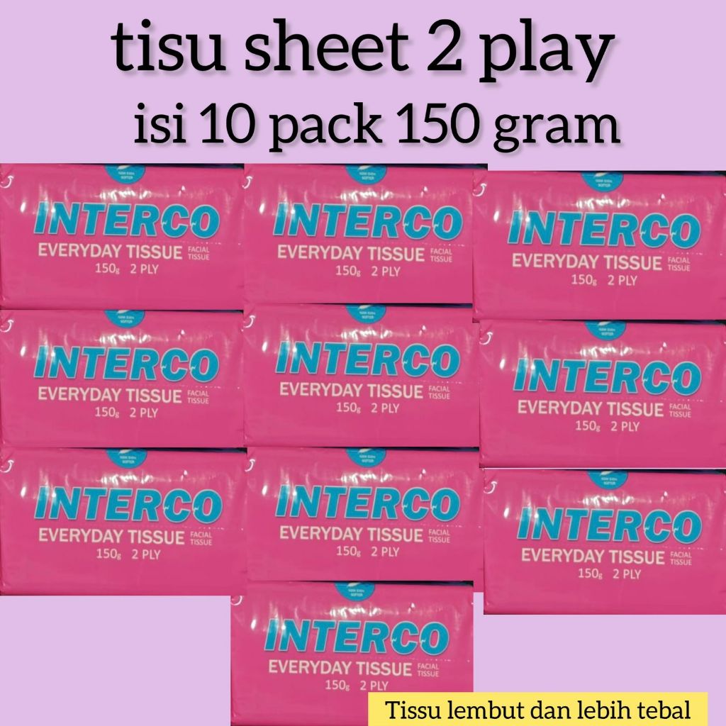 (10 Pack) INTERCO Tissue PREMIUM SUPER Price Contents 10 Packs 2 PLAY ...