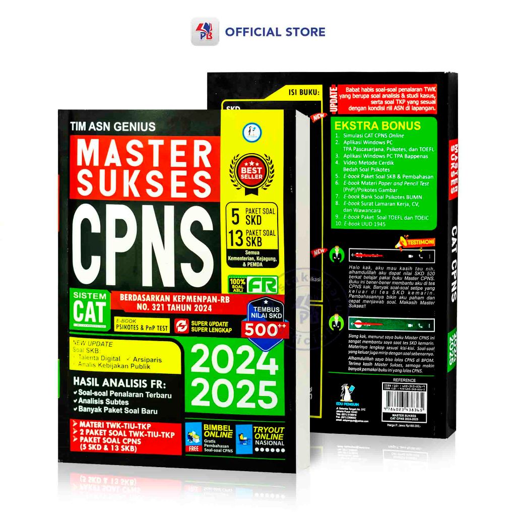 Cpns Book 2024 2025/Master Success CPNS CAT System 2024-2025 Based On ...