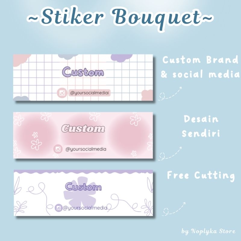 Flower Bouquet Label Sticker For Florist (Unit) | Shopee Philippines