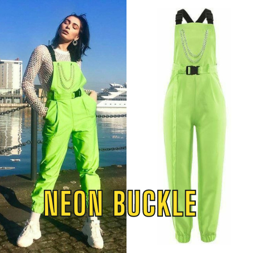 Overall neon buckle // women's overalls | Shopee Philippines