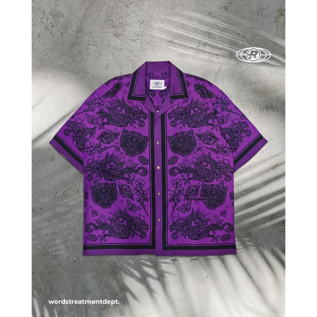 KEMEJA Rockmen Shirt - The Fall Purple | Shopee Philippines