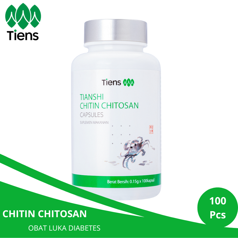 Chitin Chitosan Tiens Original 100 Capsules - Health Supplement And Prevention Of Stomach Ulcer ...