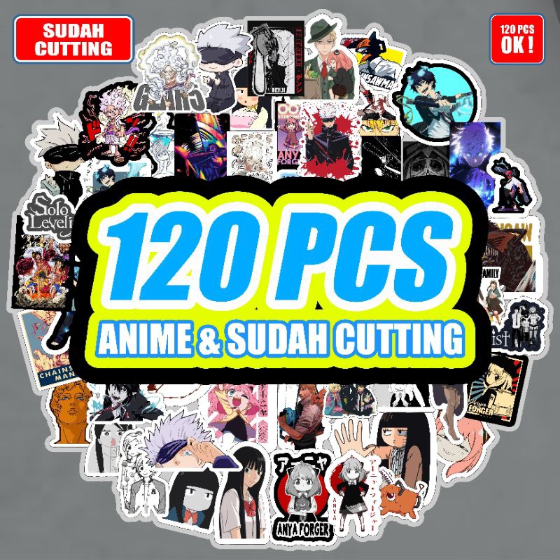 Anime sticker pack contains 120 pieces with cutting | Shopee Philippines