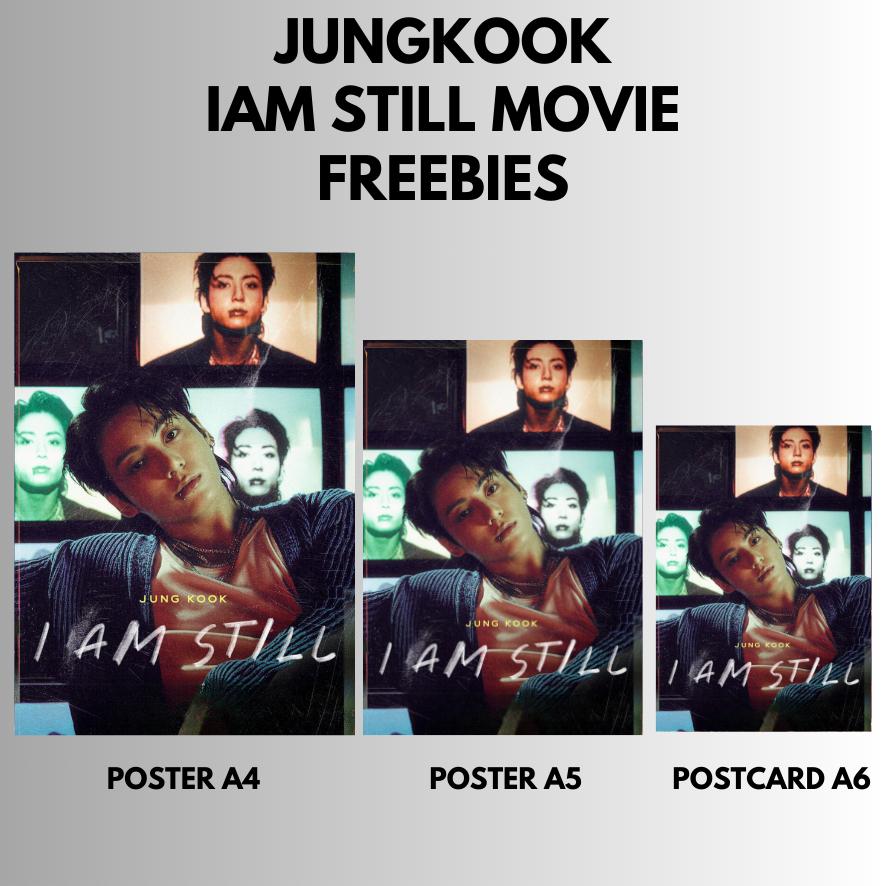 [KUKIRA] Freebies Poster Postcard Jungkook IAM STILL in Cinema | Shopee ...
