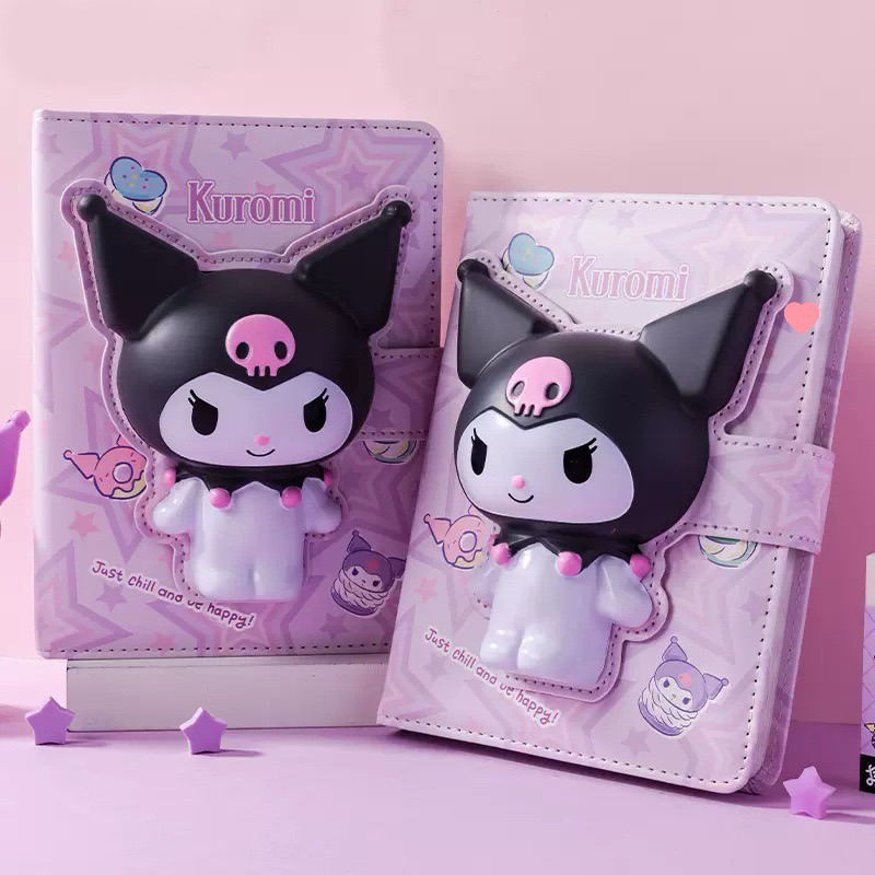 Sanrio Cute Diary Book | Kuromi Hello kitty Squishy Notebook | Kawaii ...