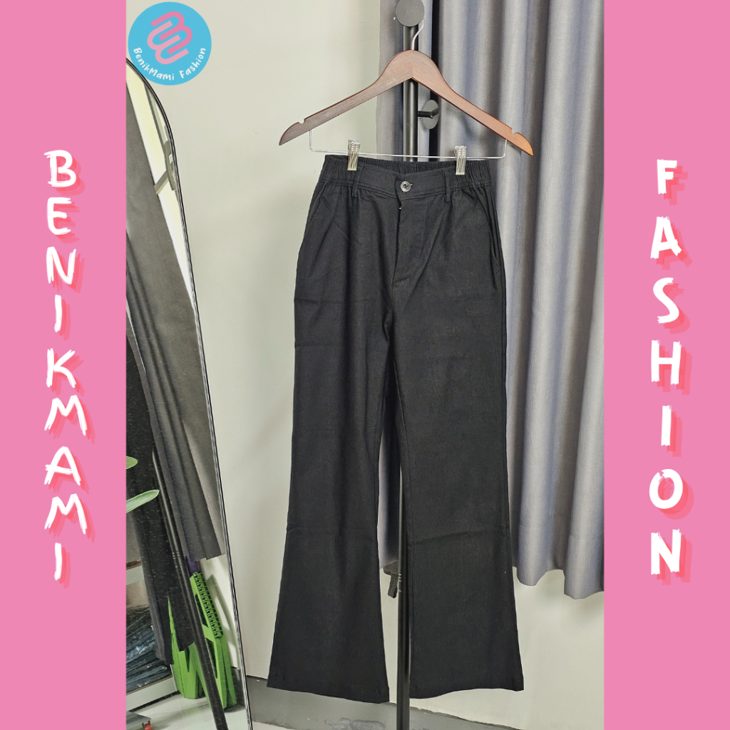 Premium Pants Pjg Softjeans Semi Cutbray Rubber Waist CLN-36 | Shopee ...