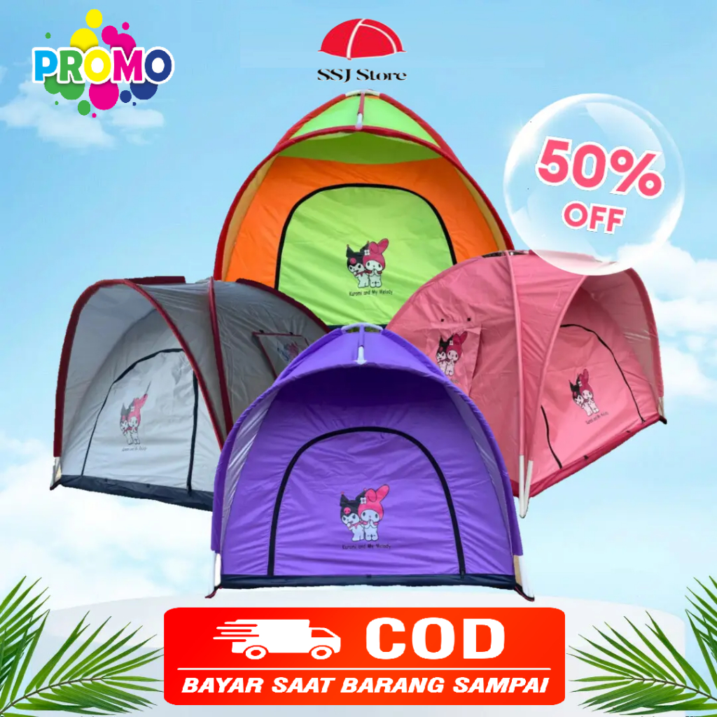 UNGU TENDA Kuromi And My Melody Purple Children's Tent | Little pony purple children's tent SSJ ...