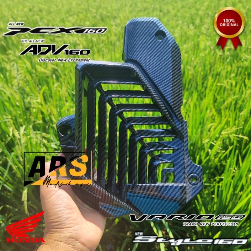 Radiator Cover PCX VARIO ADV Stylo 160 Carbon WTP Twill Kevlar Motif ...