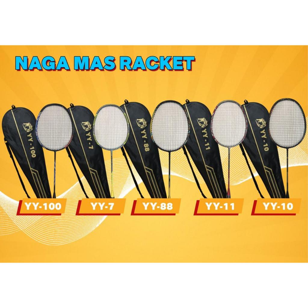 Badminton Racket - YY NAGA MAS FULL CARBON Racket Many Types For ...