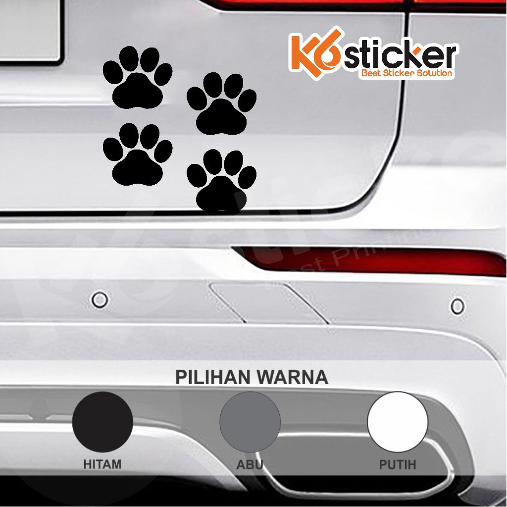 Dog Paw Dog Paw Car Body Sticker Cutting Sticker Car Sticker | Shopee ...