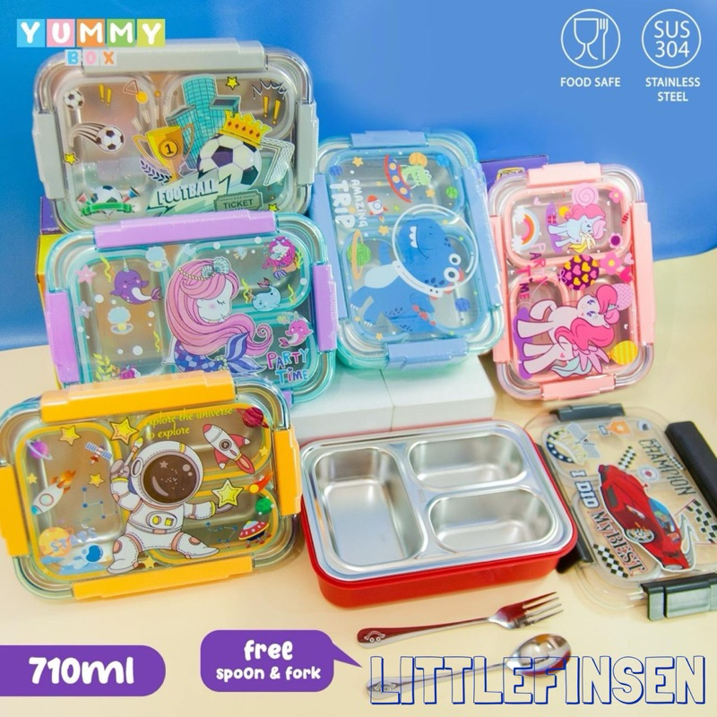 Children's stainless steel Bento box yummy box/children's stainless ...