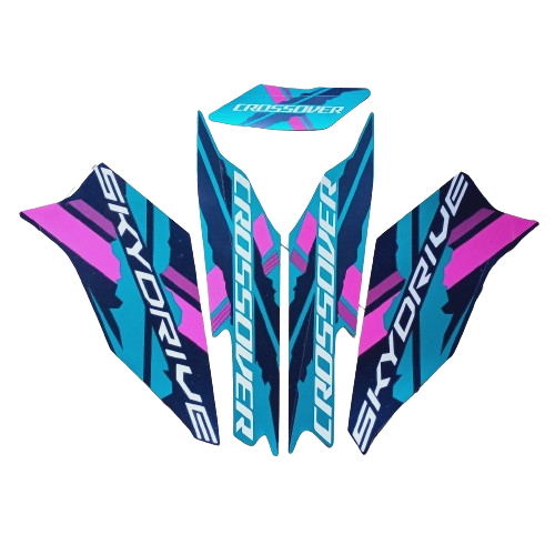HITAM Striping sticker for suzuki skydrive crossover 2024 blue-black ...