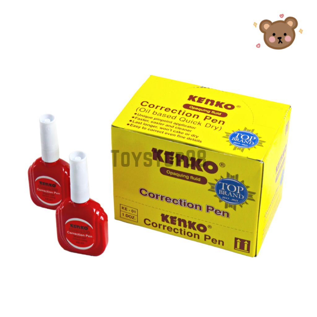 MERAH Type X Liquid Kenko KE-01 - Correction Pen Tip-X Fluid Red Bottle ...