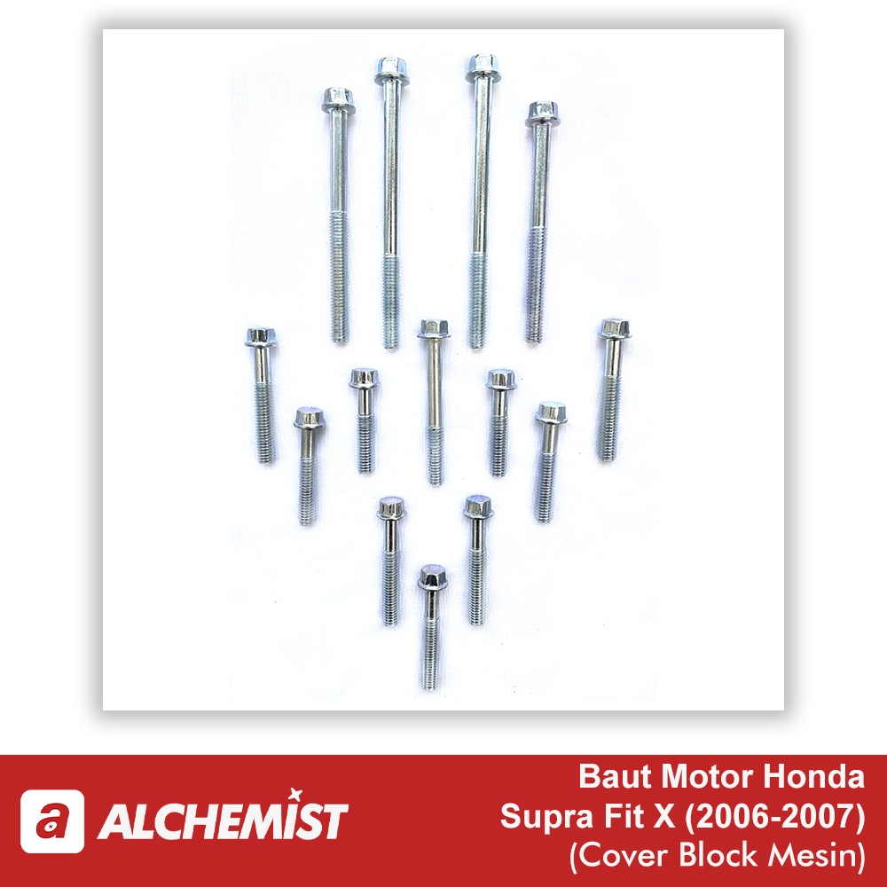 MESIN Honda Supra Fit X Engine Block Bolts Right Engine Crankcase Bolts ...