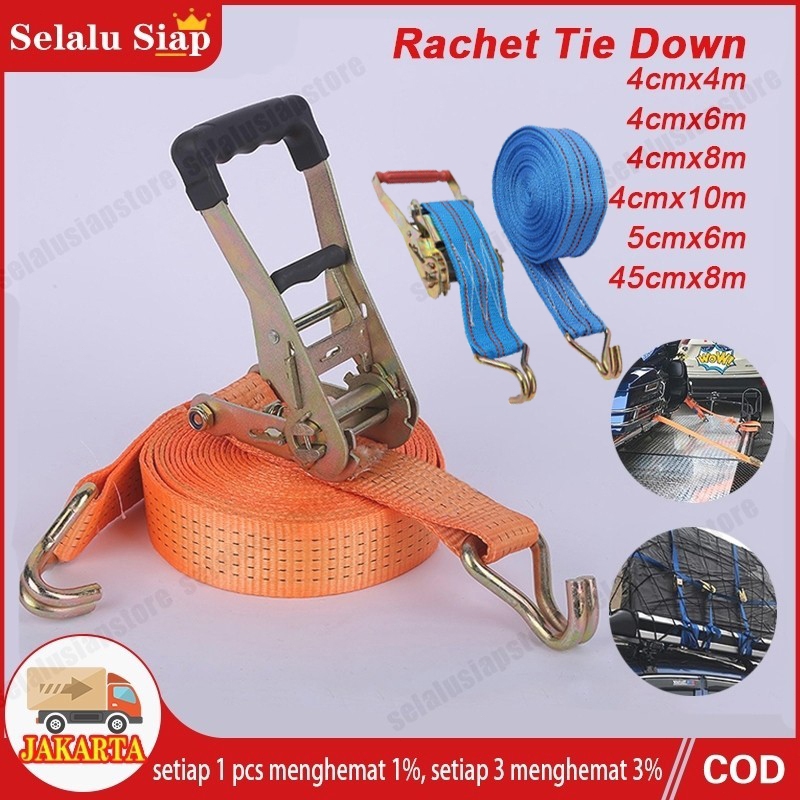 Rachet TIE DOWN 2.5X10 4X4 4X6 4X8 4X10 5X6 5X10 meters KREK SOUND ...