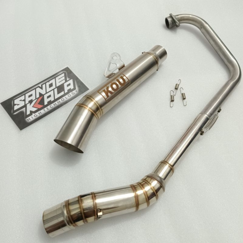 Conical 1Set Big elbow Open pipe Kou Mahachai 51mm Exhaust for Raider ...
