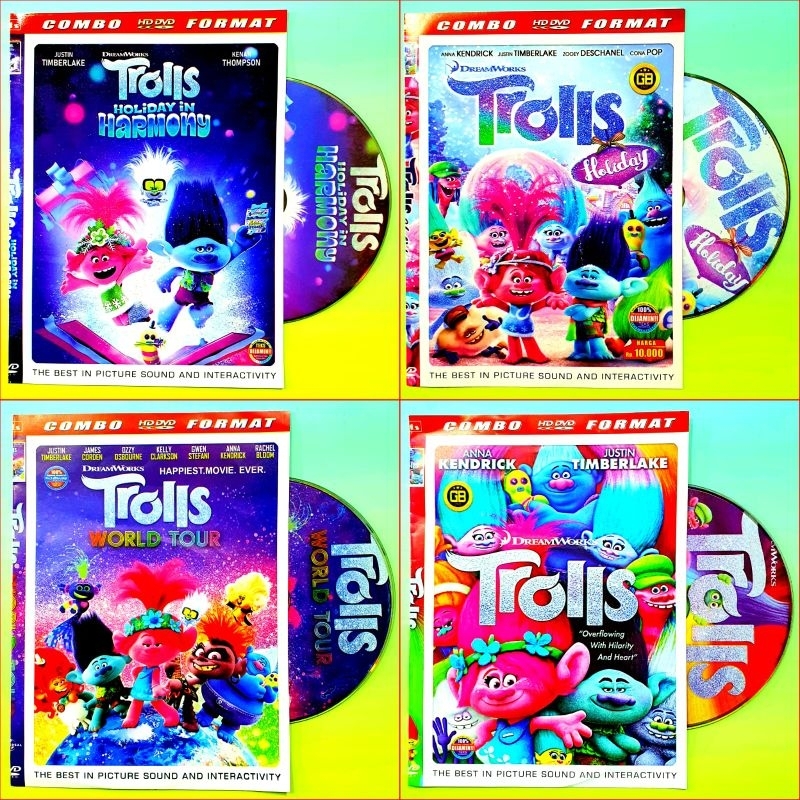 Film CASSETTE CARTOON ANIMATED BIOSCOPE BOXOFFICE TROLLS-NEW CARTOON ...